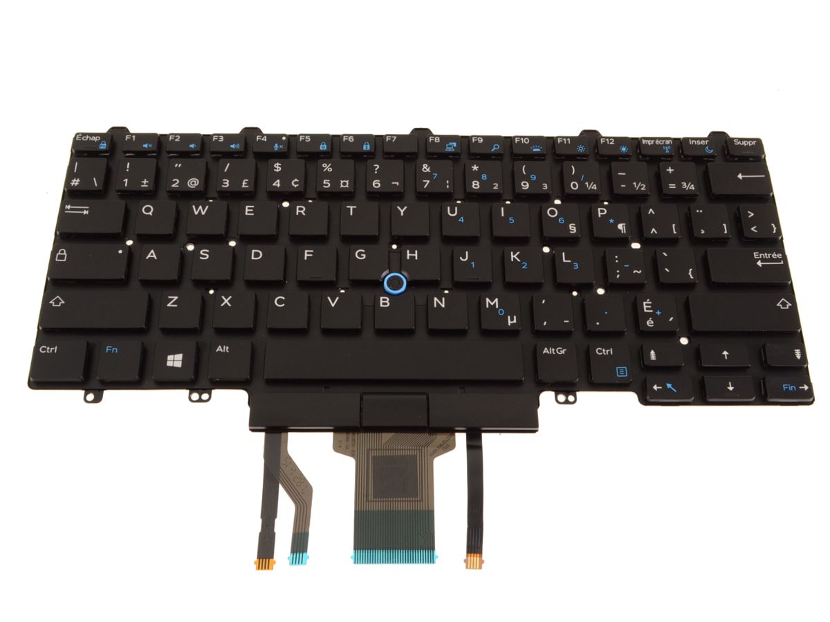 New French Canadian Dell OEM Latitude 5490 7490 5495 Laptop Backlit ...