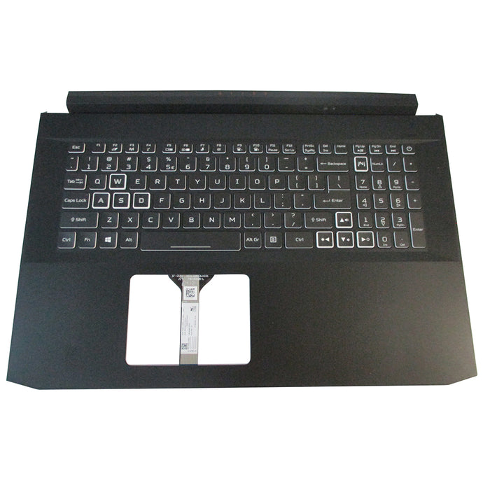 New Acer Nitro AN517-41 Palmrest w/ Backlit Keyboard 6B.QCUN2.001 Whit ...