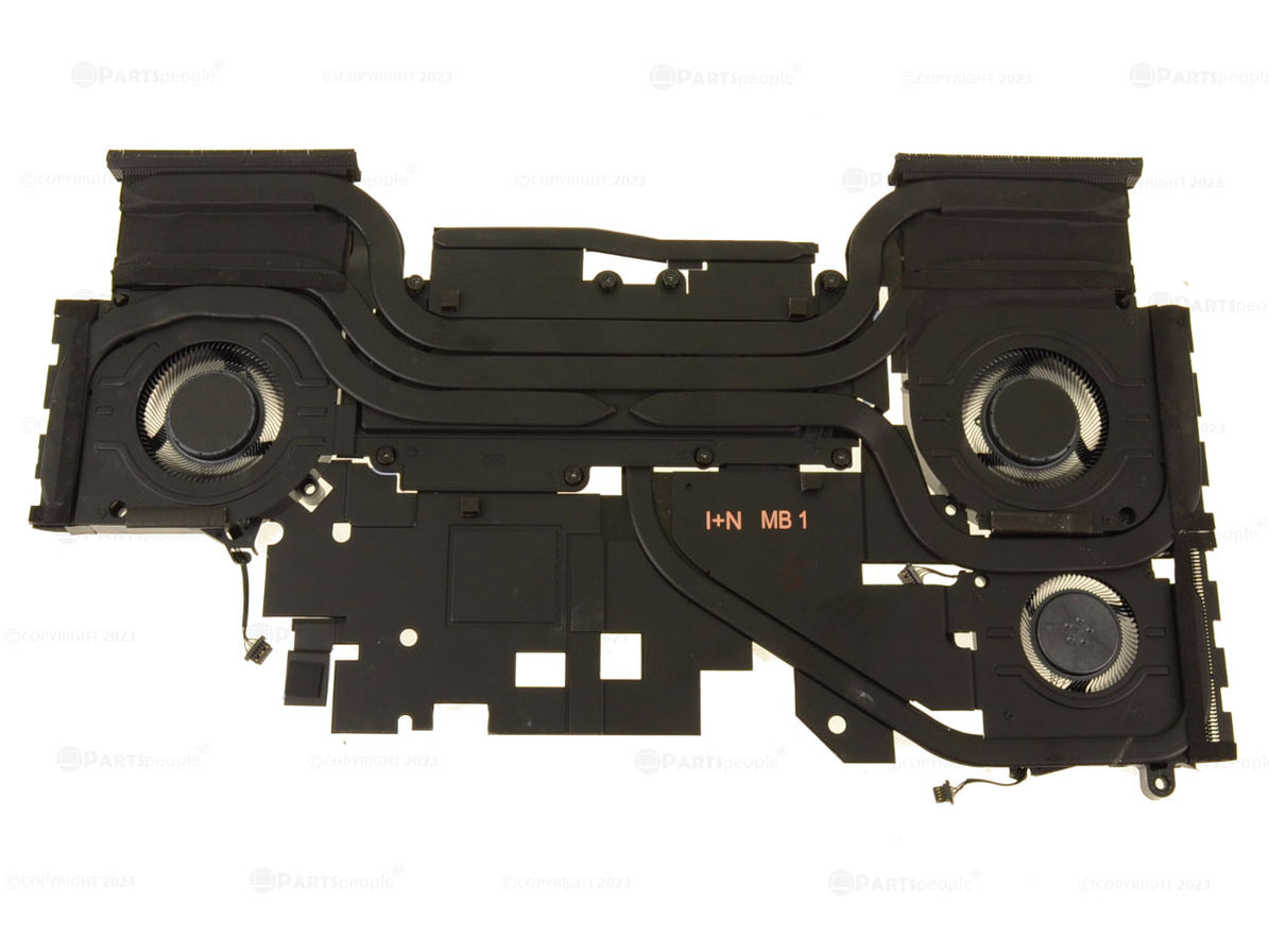 Used OEM Alienware m16 R1 CPU Graphics Cooling Heatsink Fans Assembly ...