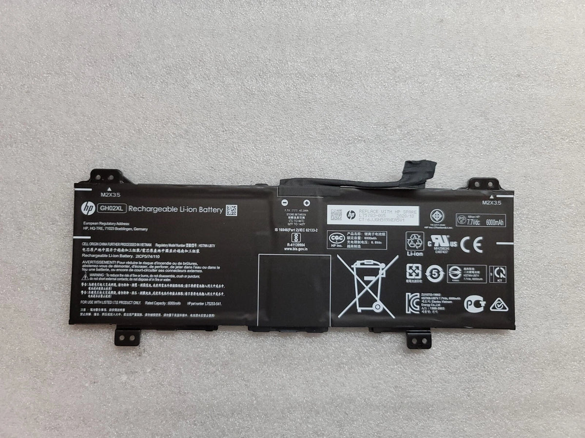 New Genuine HP GH02XL Battery 47.3WH | LaptopParts.ca