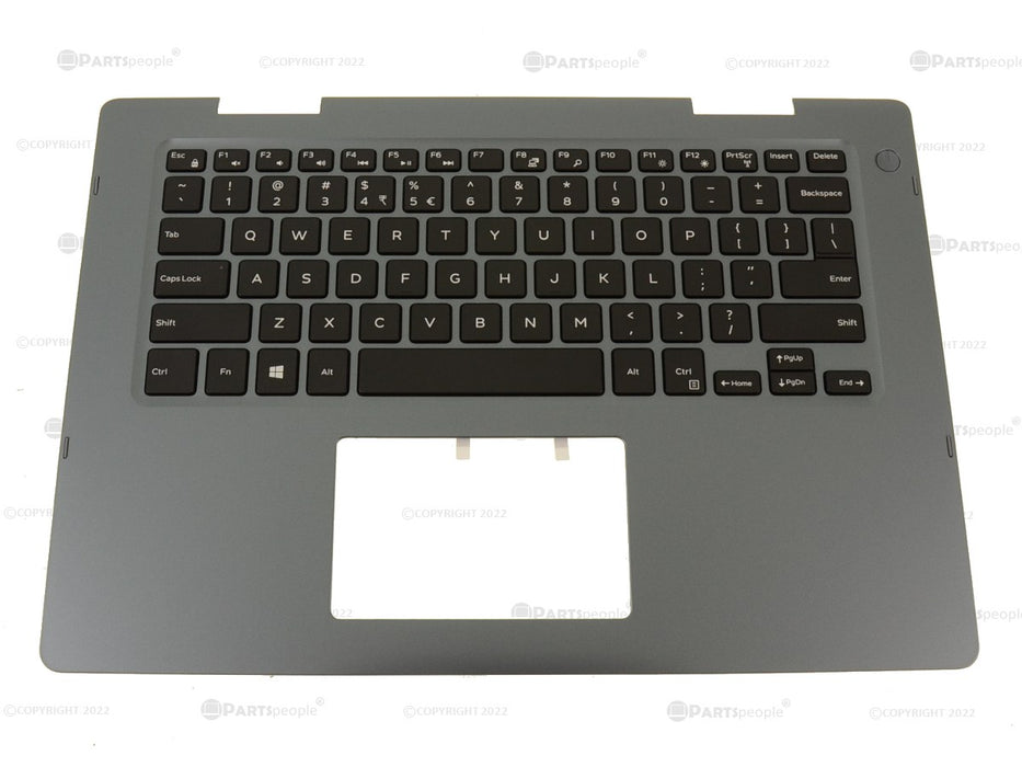 New US INTL Dell OEM Inspiron 5481 2-in-1 Keyboard Palmrest Assembly N ...