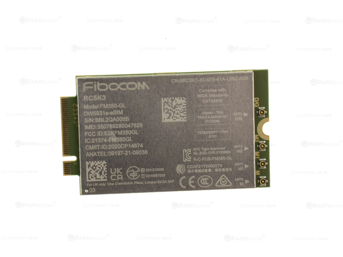 Refurbished Dell OEM Wireless DW5931e M.2 Mobile Broadband 5G WWAN Card ...