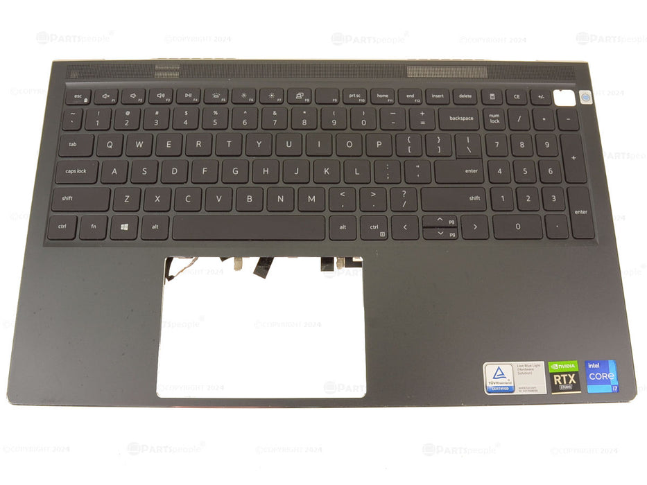 New Dell OEM Vostro 15 7510 Palmrest Backlit Keyboard Assembly XV1DW ...