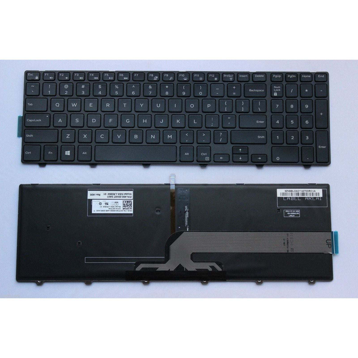 New Dell Inspiron 17 5755 5758 5759 7559 US English Keyboard Backlit ...