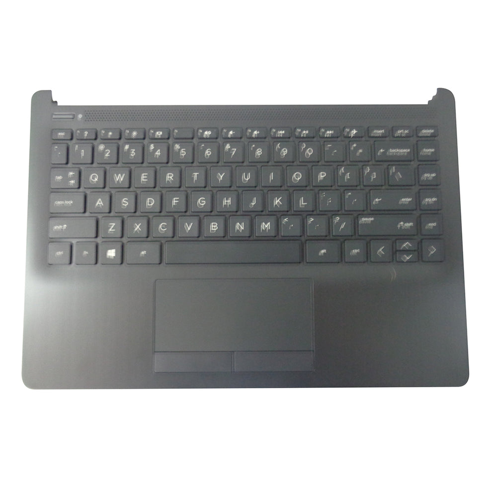 New HP 14-CF 14-DF 14-DK Palmrest w/ Keyboard & Touchpad L24818-001 ...