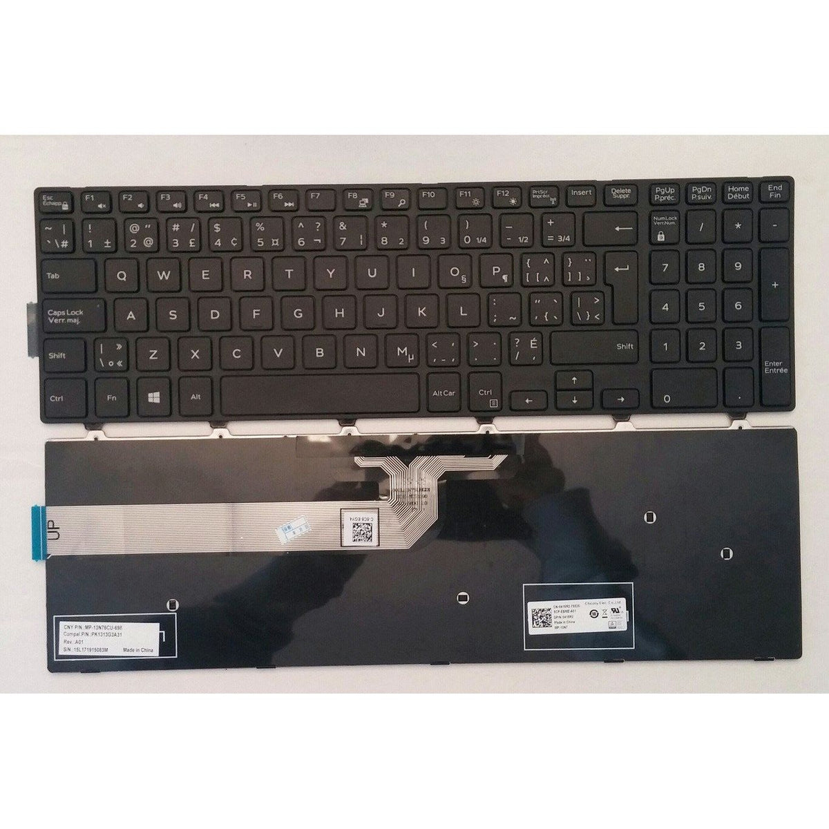 New Dell Latitude 3550 3560 3570 Canadian Bilingual Keyboard non ...
