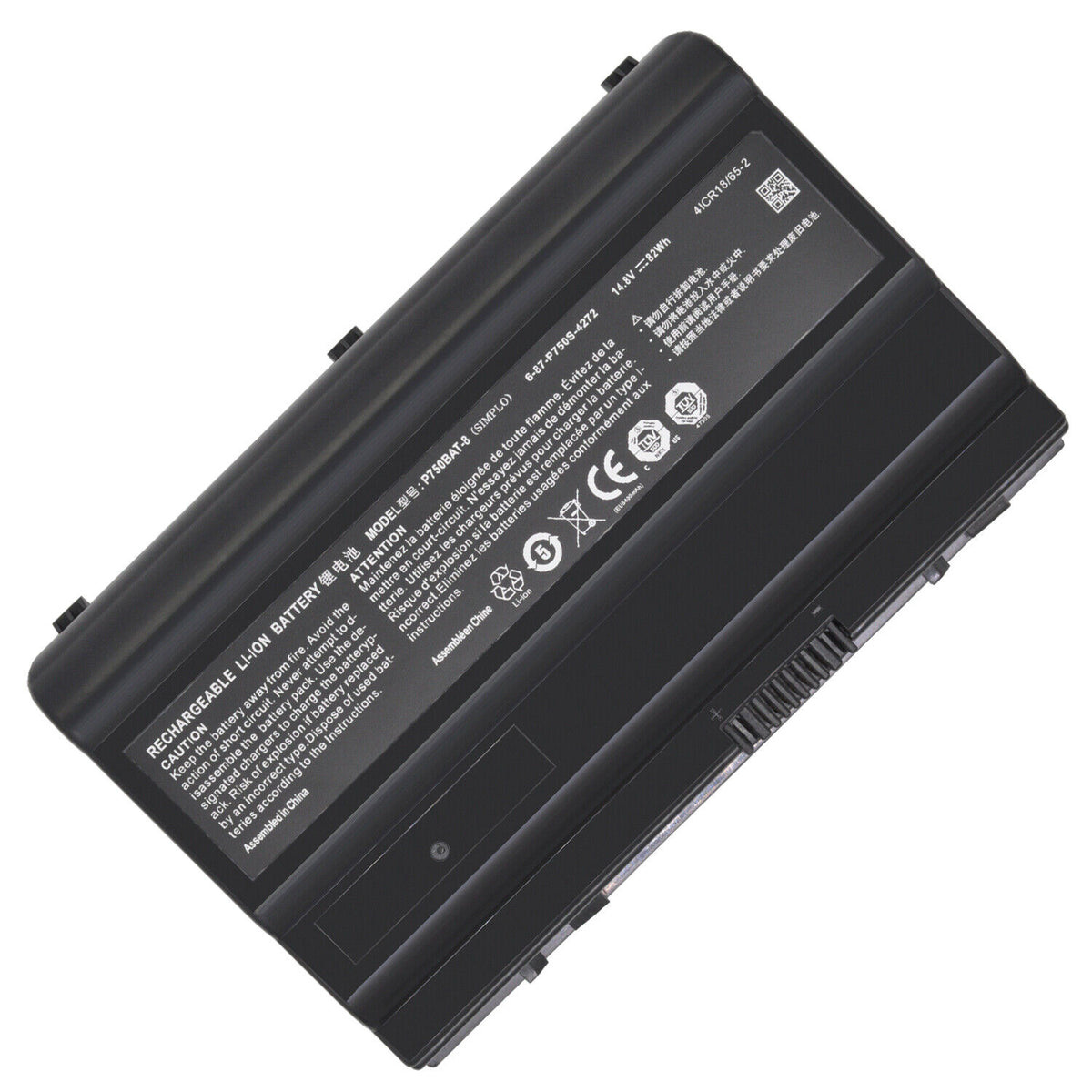 New Genuine Clevo Sager NP9752 NP9755 NP9758 NP9772 NP9772-S Battery ...