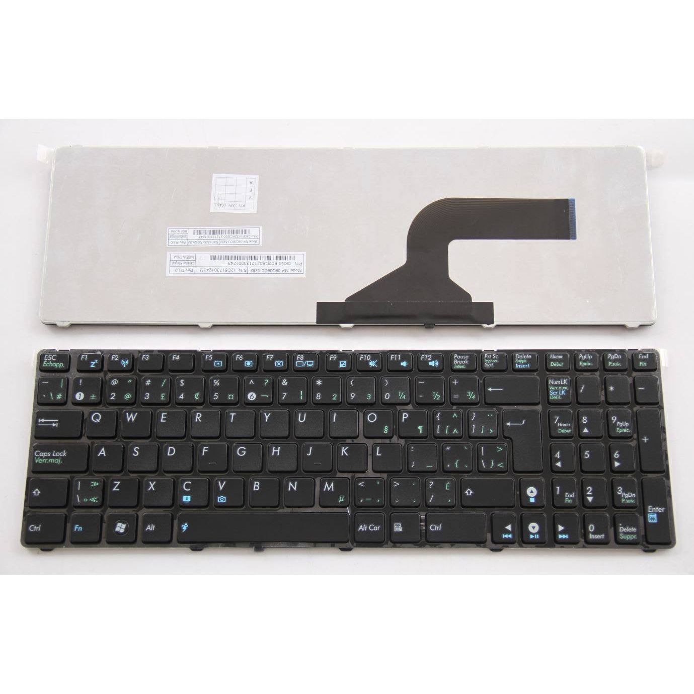 New Asus B53 B53E B53F B53J B53S Canadian Bilingual Keyboard MP-09Q36C ...