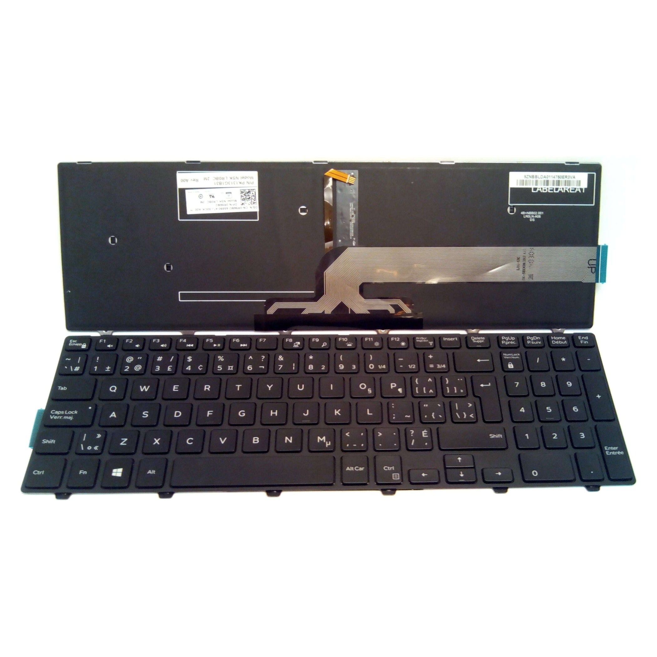 New Dell Inspiron 7557 7559 Canadian Bilingual Backlit Keyboard ...