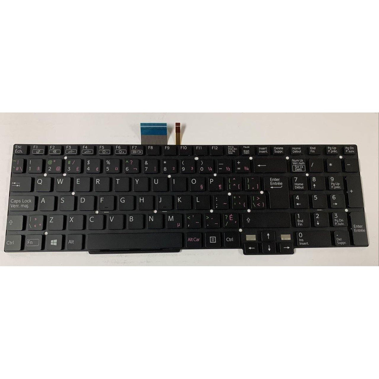New Sony VAIO SVT15 SVT-15 Series Canadian Bilingual Backlit Keyboard ...